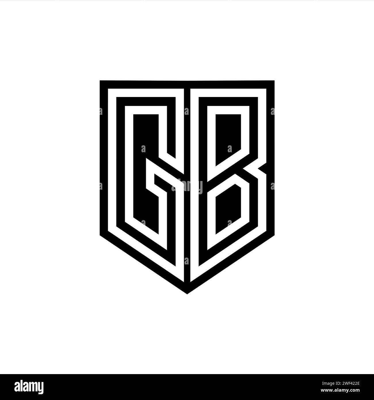 Gb logo design Black and White Stock Photos & Images - Alamy