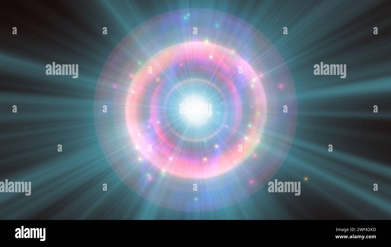 atom light ray glow abstract, 3d render illustration Stock Photo - Alamy