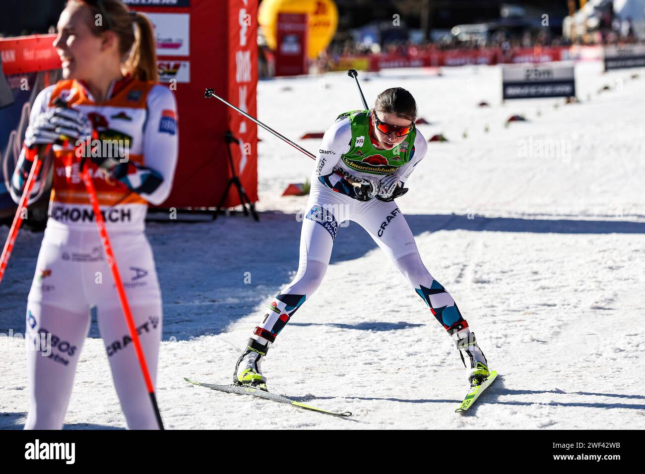 Schonach, Deutschland. 28th Jan, 2024. 2.Platz fuer Leinan Lund Mari ...