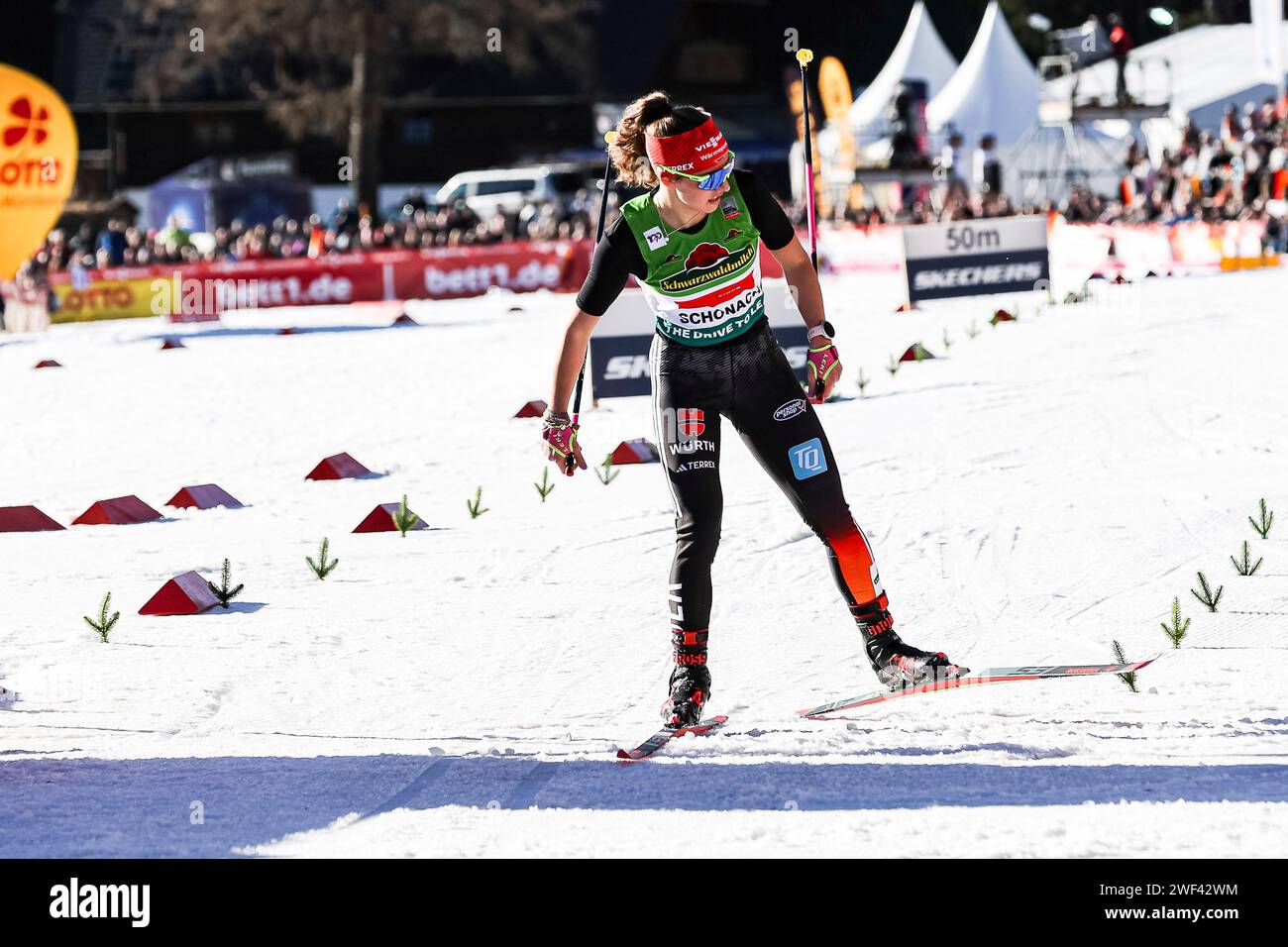 Schonach, Deutschland. 28th Jan, 2024. 5. Platz fuer Nathalie ...