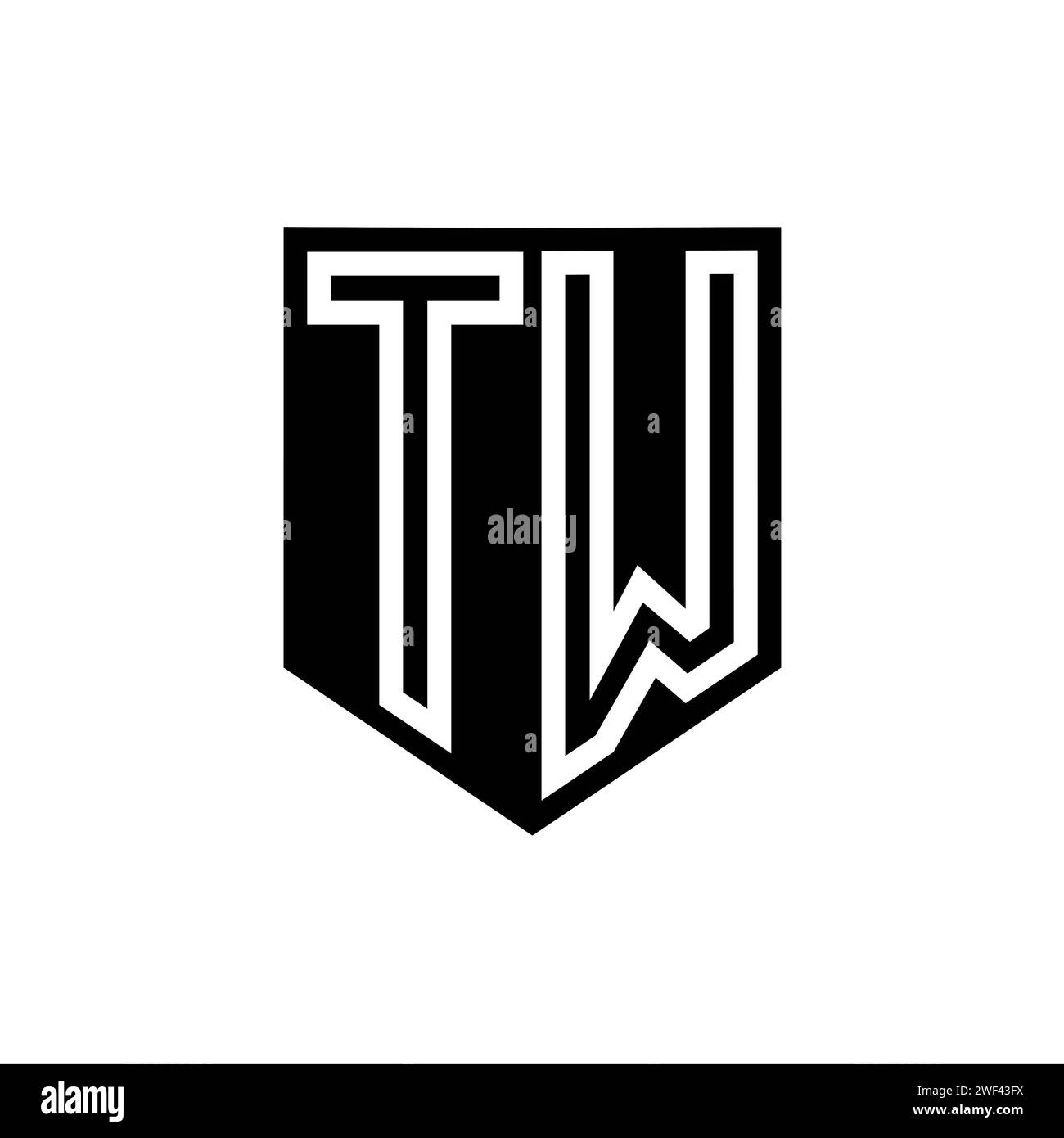 Tw monogram Black and White Stock Photos & Images - Alamy