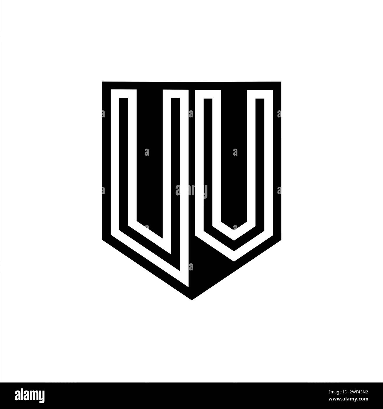 Uv letter logo hi-res stock photography and images - Alamy