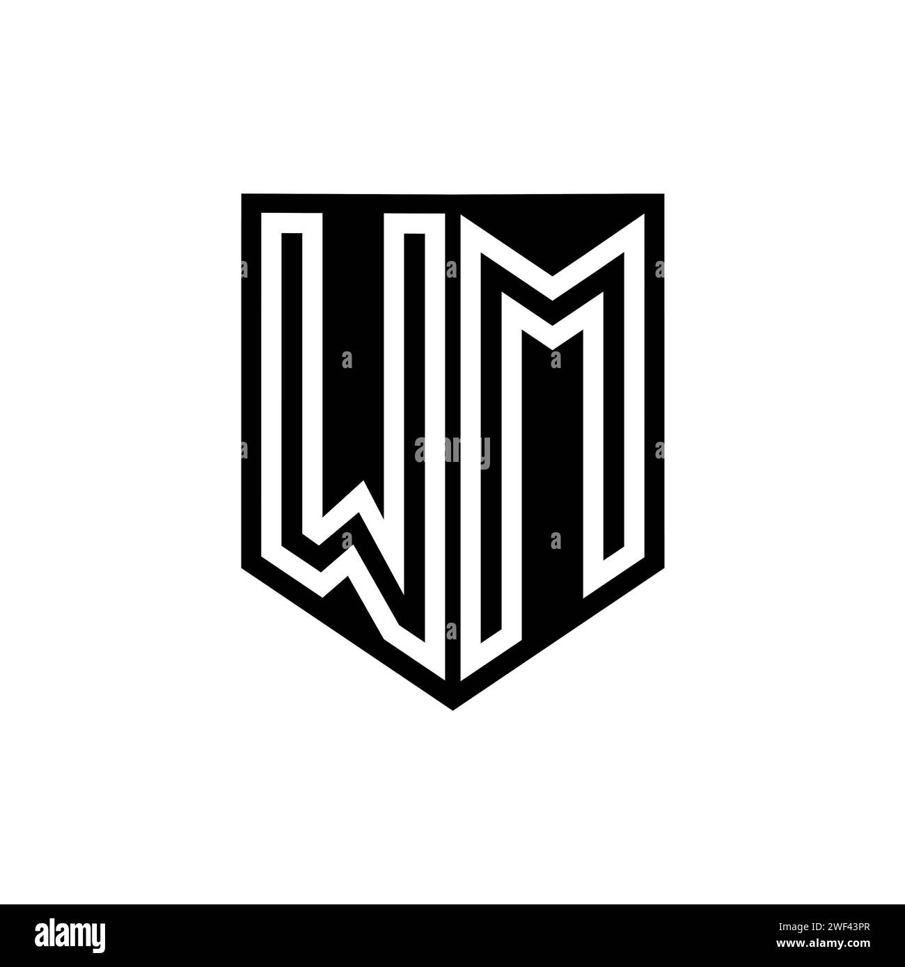 Wm letter logo hi-res stock photography and images - Alamy