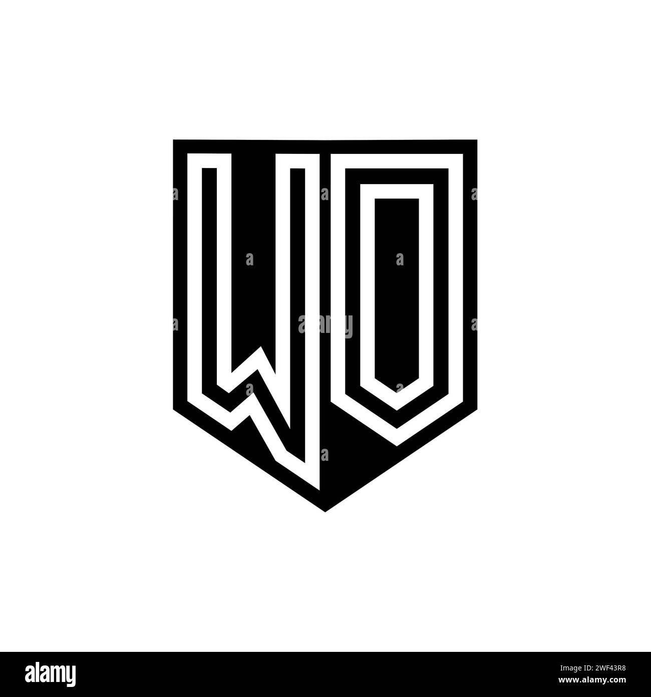 Alphabet wo icon hi-res stock photography and images - Alamy