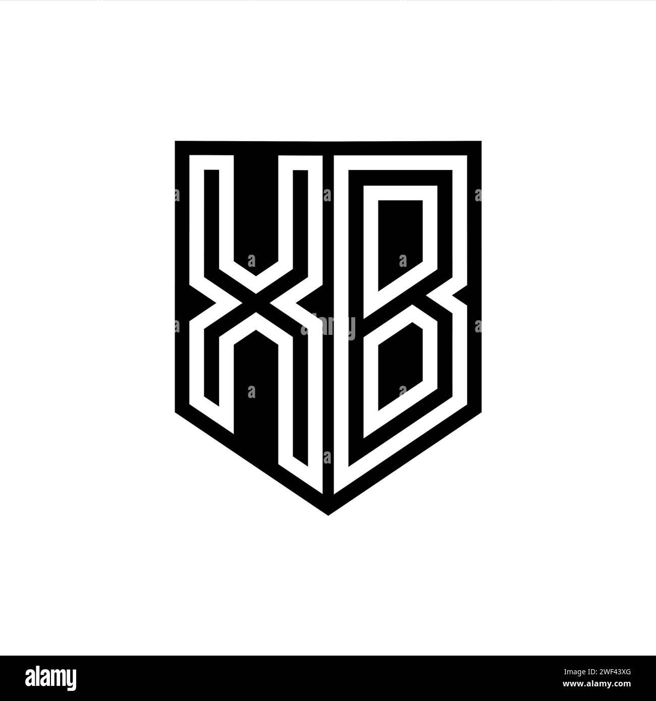 Xb letter logo hi-res stock photography and images - Alamy