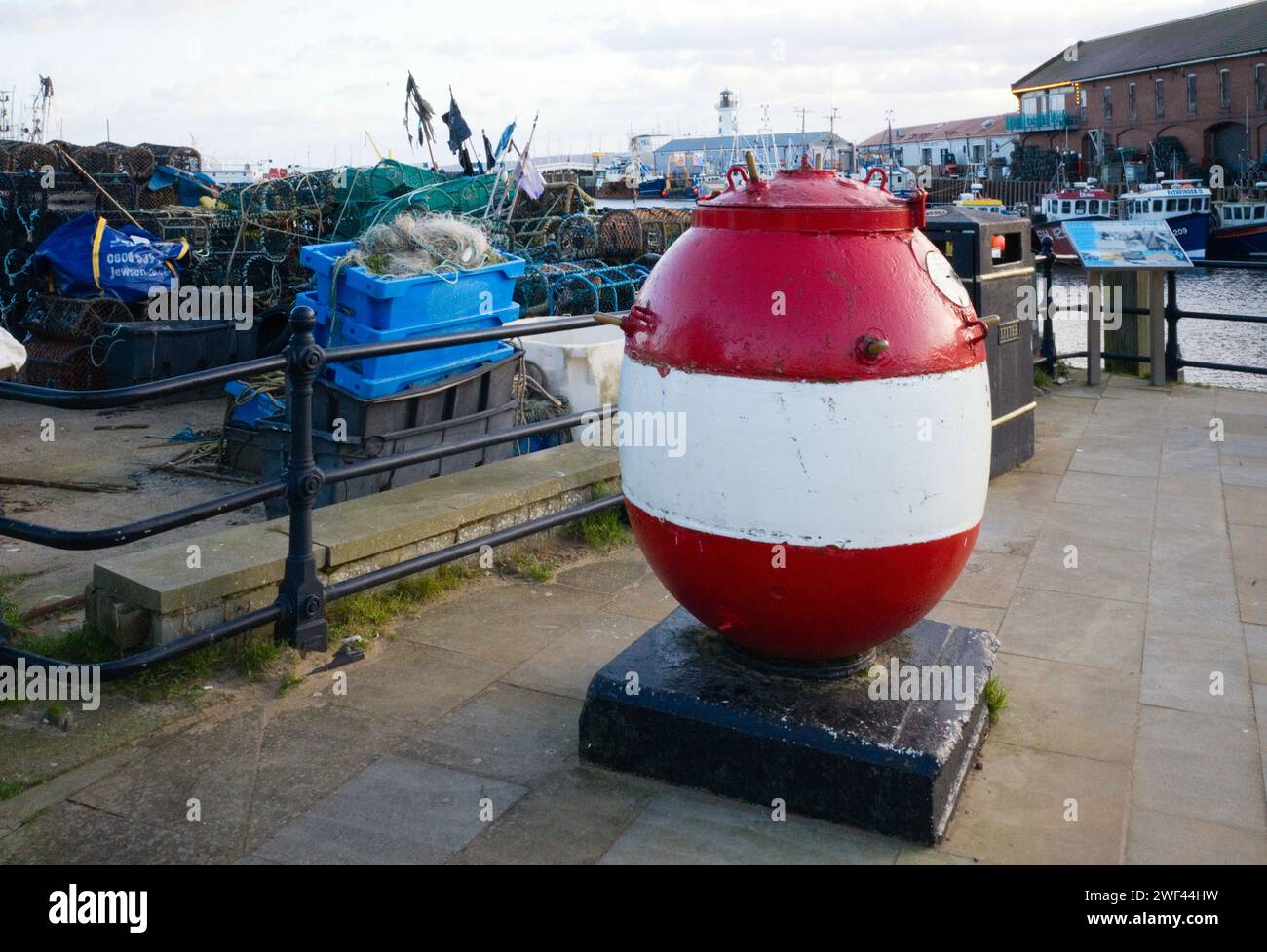 Shipwrecked Mariner's Society mine collecting box at Scarborough ...