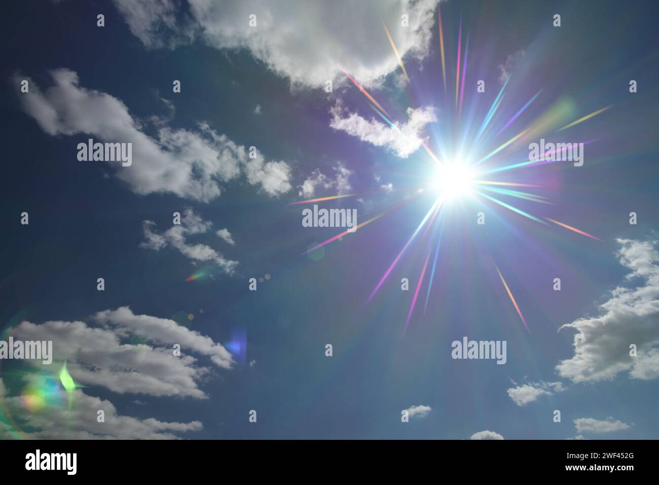 background clouds sun ray light shine beam Stock Photo - Alamy