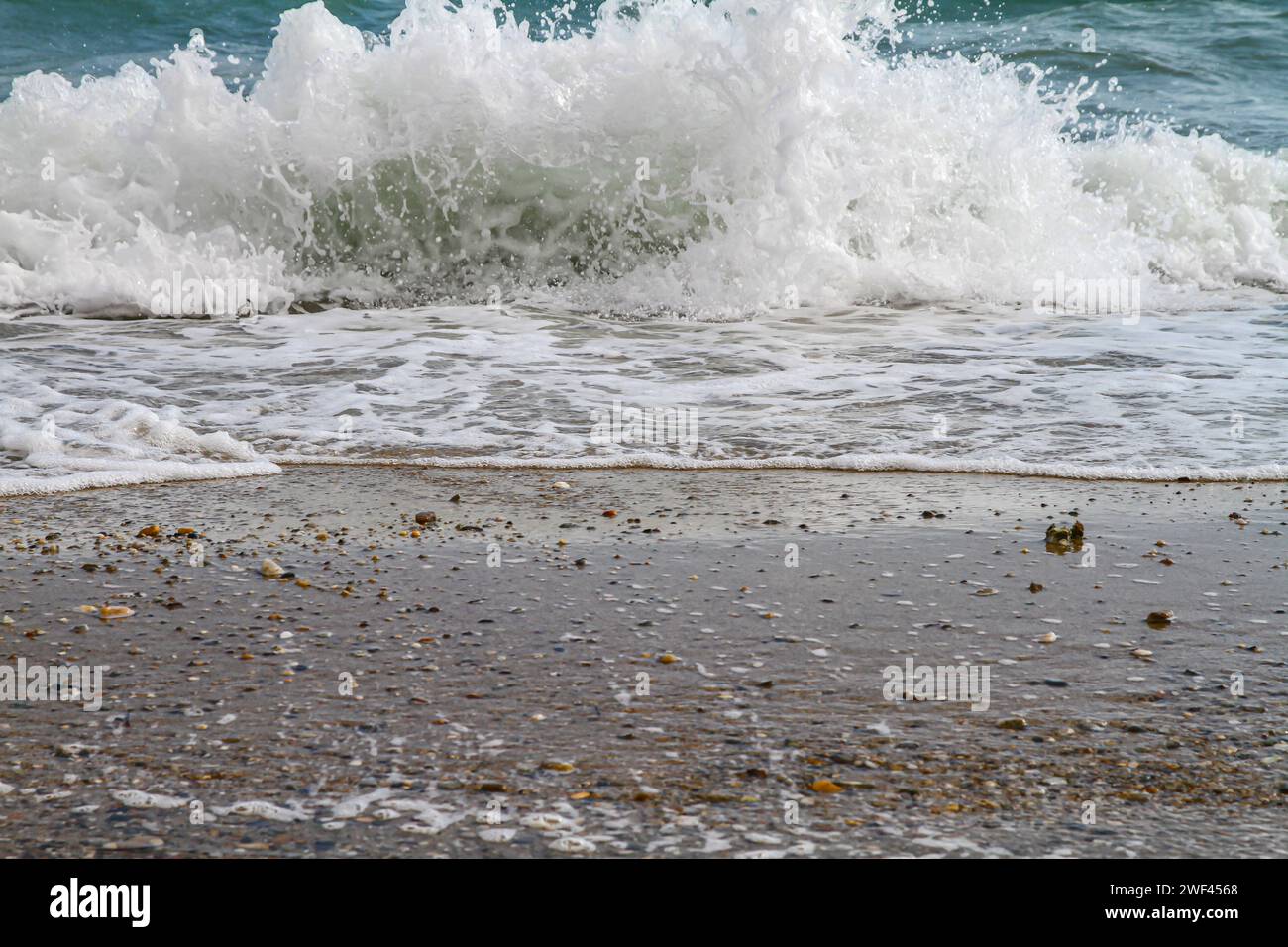 wave splash sea beach macro, close up Stock Photo - Alamy