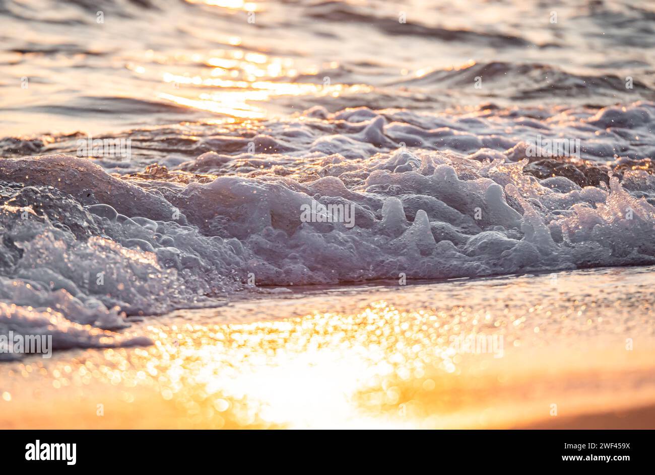 wave splash sea beach macro, close up Stock Photo - Alamy