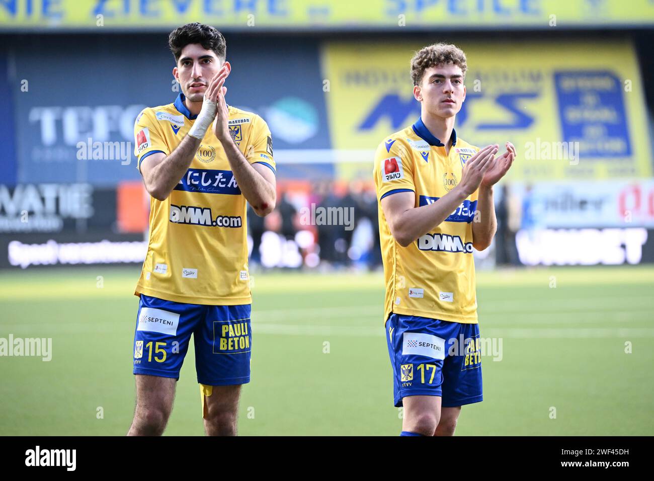 Sint Truiden, Belgium . 28th Jan, 2024. Kahveh Zahiroleslam of STVV ...