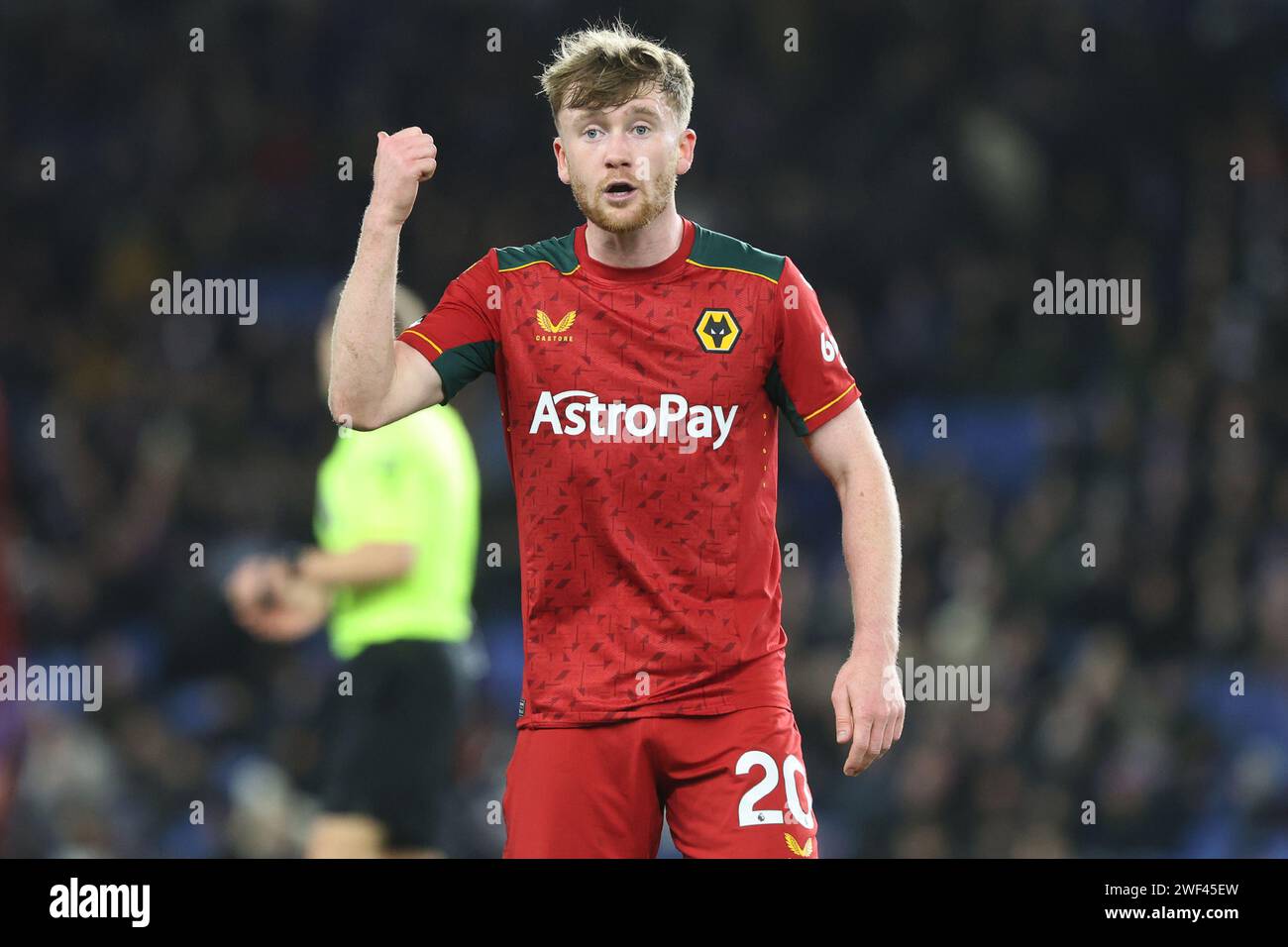 Tommy Doyle in action for Wolverhampton Wanderers FC at the AMEX ...