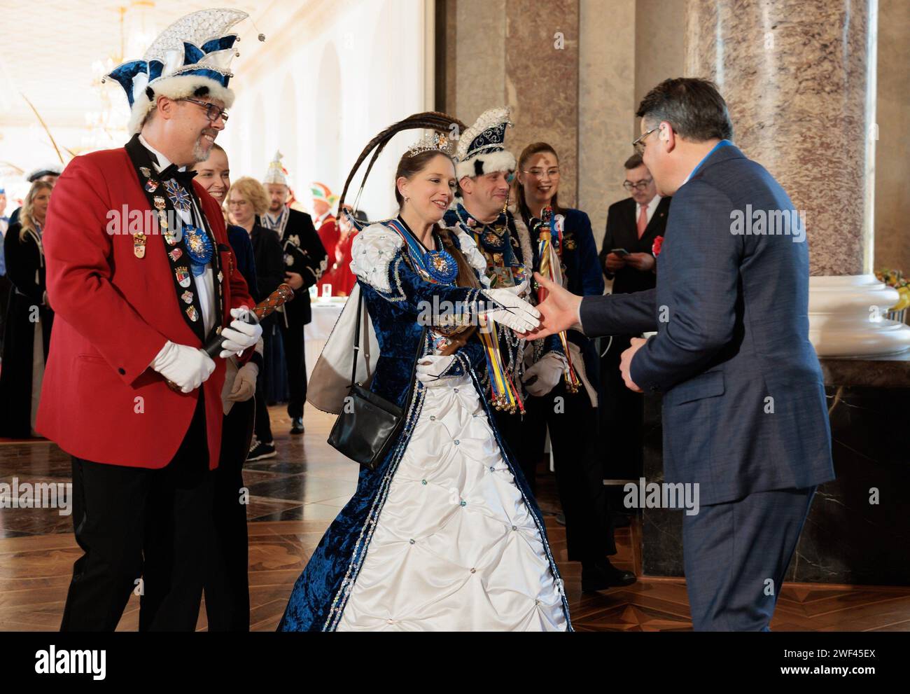Wiesbaden, Germany. 28th Jan, 2024. Hesse's Minister President Boris ...