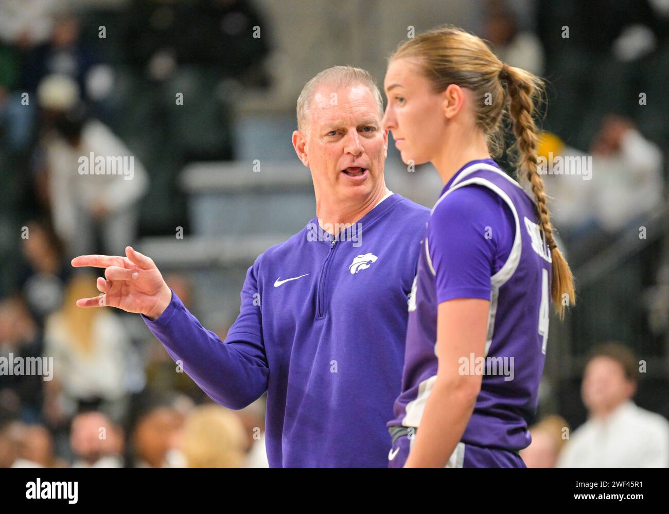 Waco, USA. 22nd Jan, 2024. January 22 2024: Kansas State Wildcats head ...