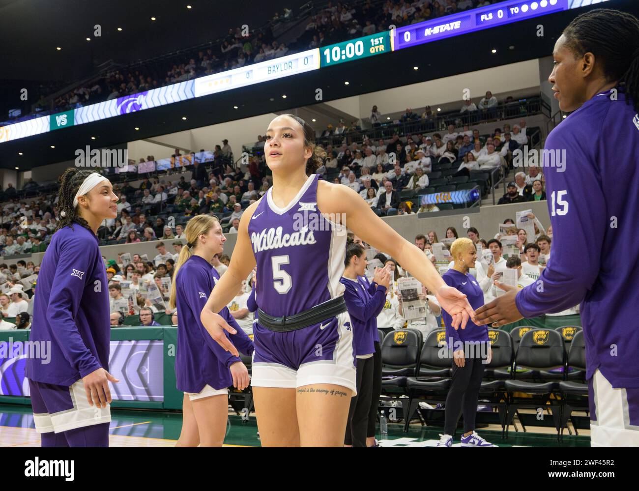 Waco, USA. 22nd Jan, 2024. January 22 2024: Kansas State Wildcats guard ...