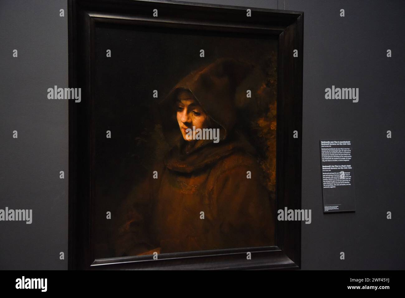 Amsterdam, Netherlands. January 20, 2024. The famous paintings of ...