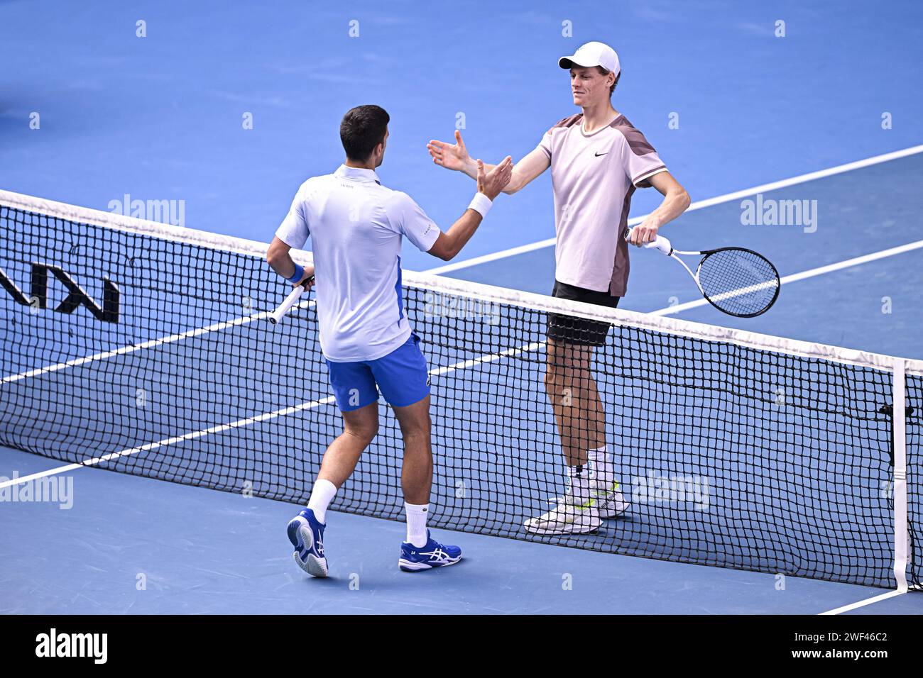 Novak djokovic with jannik sinner hi-res stock photography and images ...