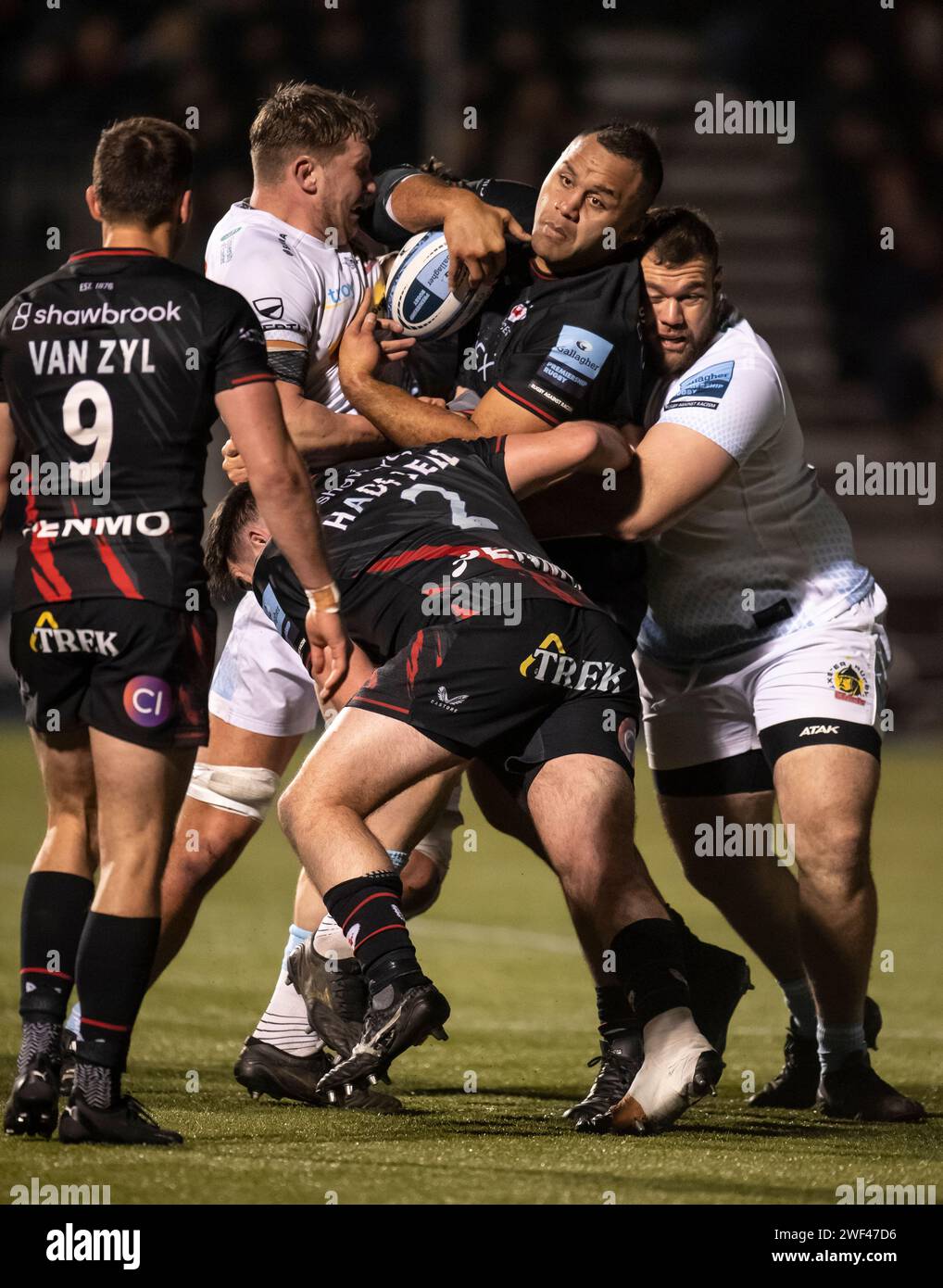 Saracens Billy Vunipola in action during the Saracens vs Exeter Chiefs ...