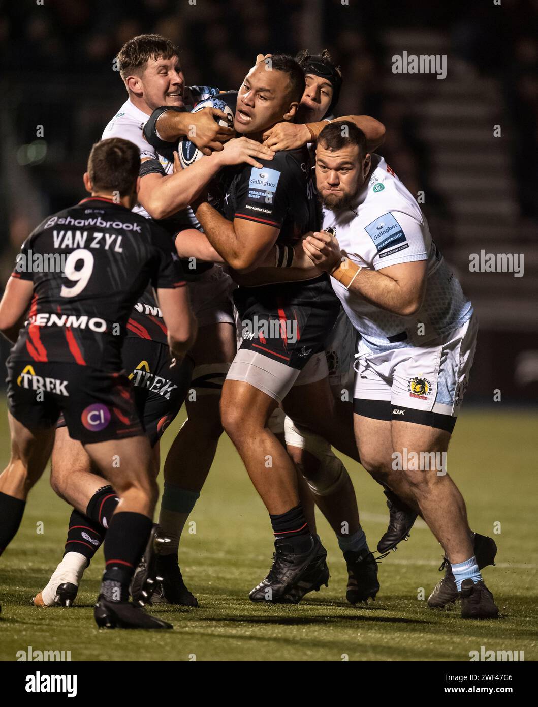 Saracens Billy Vunipola in action during the Saracens vs Exeter Chiefs ...