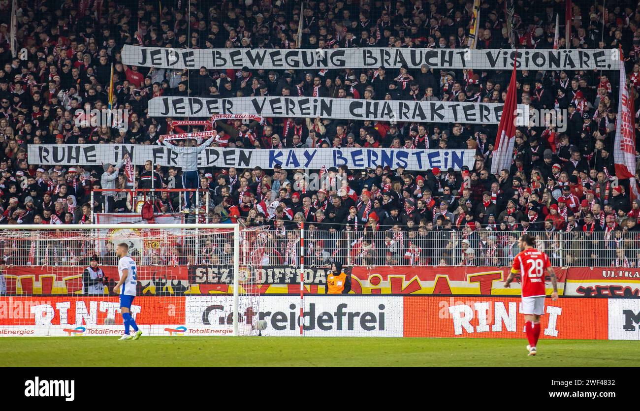 28 January 2024, Berlin: Soccer: Bundesliga, 1. FC Union Berlin ...