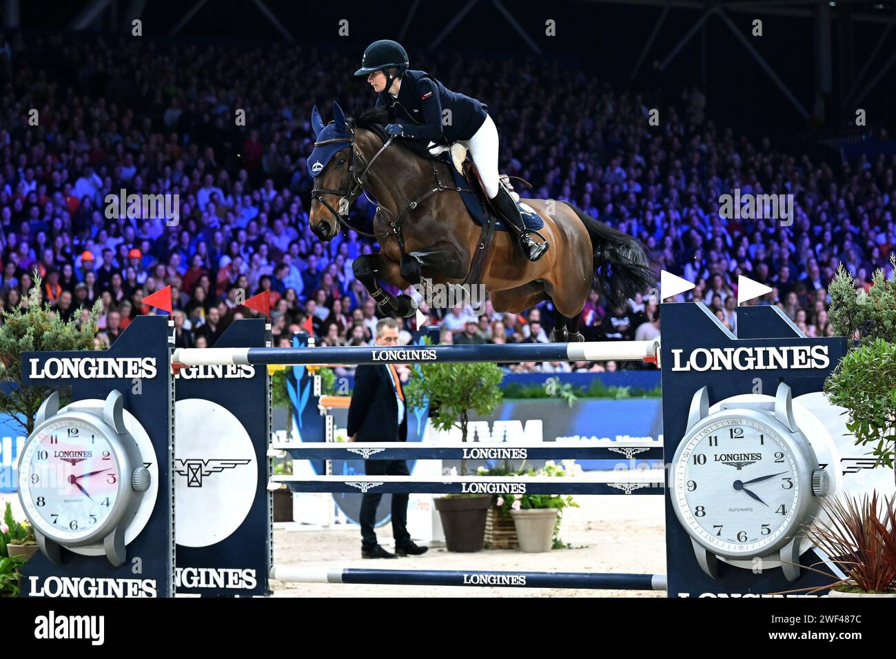 AMSTERDAM - Jeanne Sadran on Dexter de Kerglenn during the Longines FEI ...