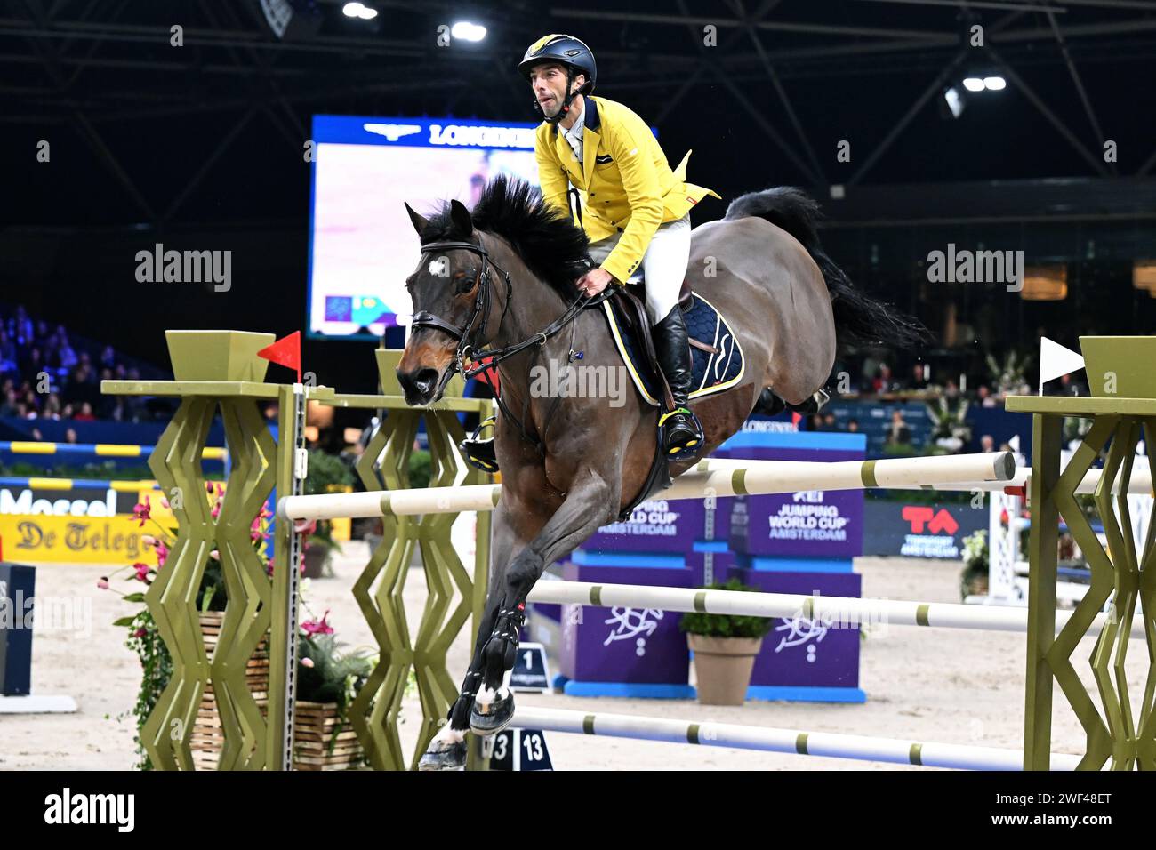 AMSTERDAM - Yuri Mansur on Qh Alfons Santo Antonio during the Longines ...