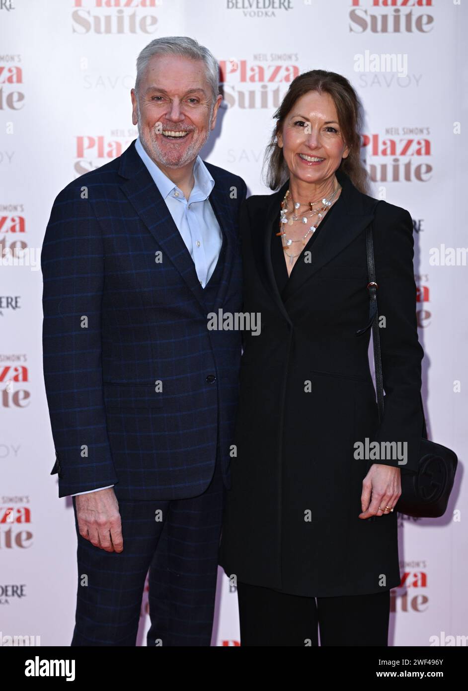 London, UK. January 28th, 2024. Brian Conley and wife arriving at the ...
