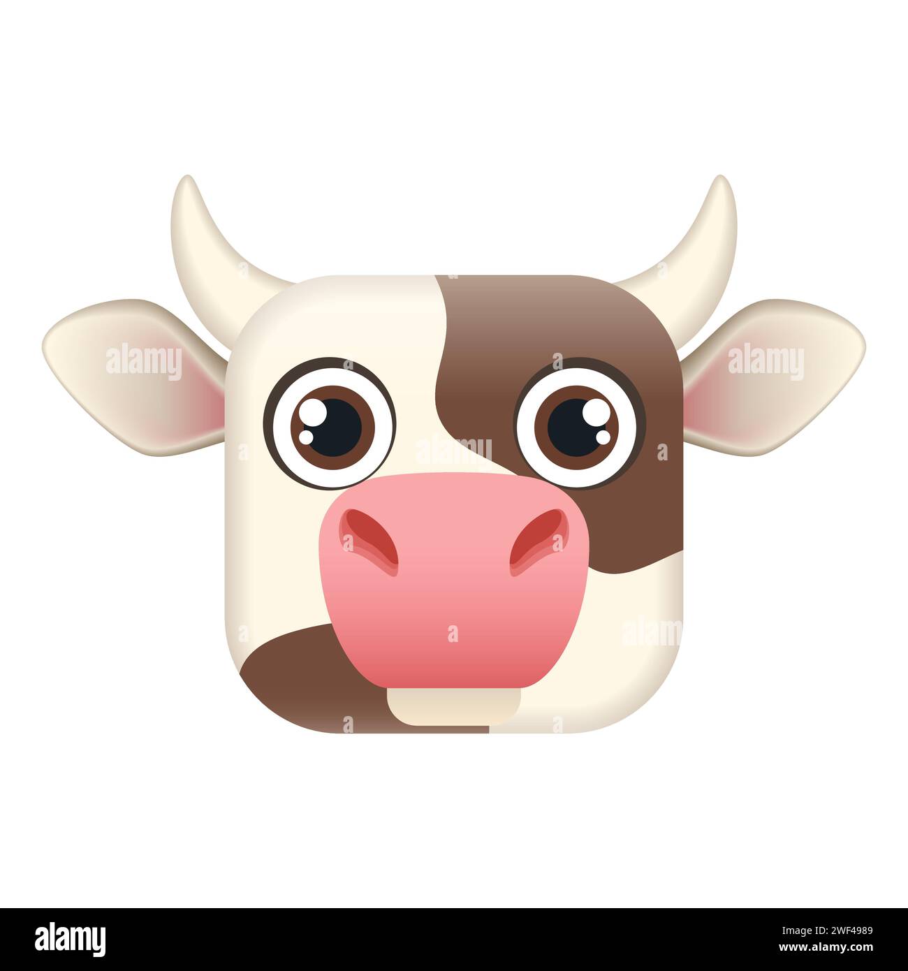 Happy cow app Cut Out Stock Images & Pictures - Alamy