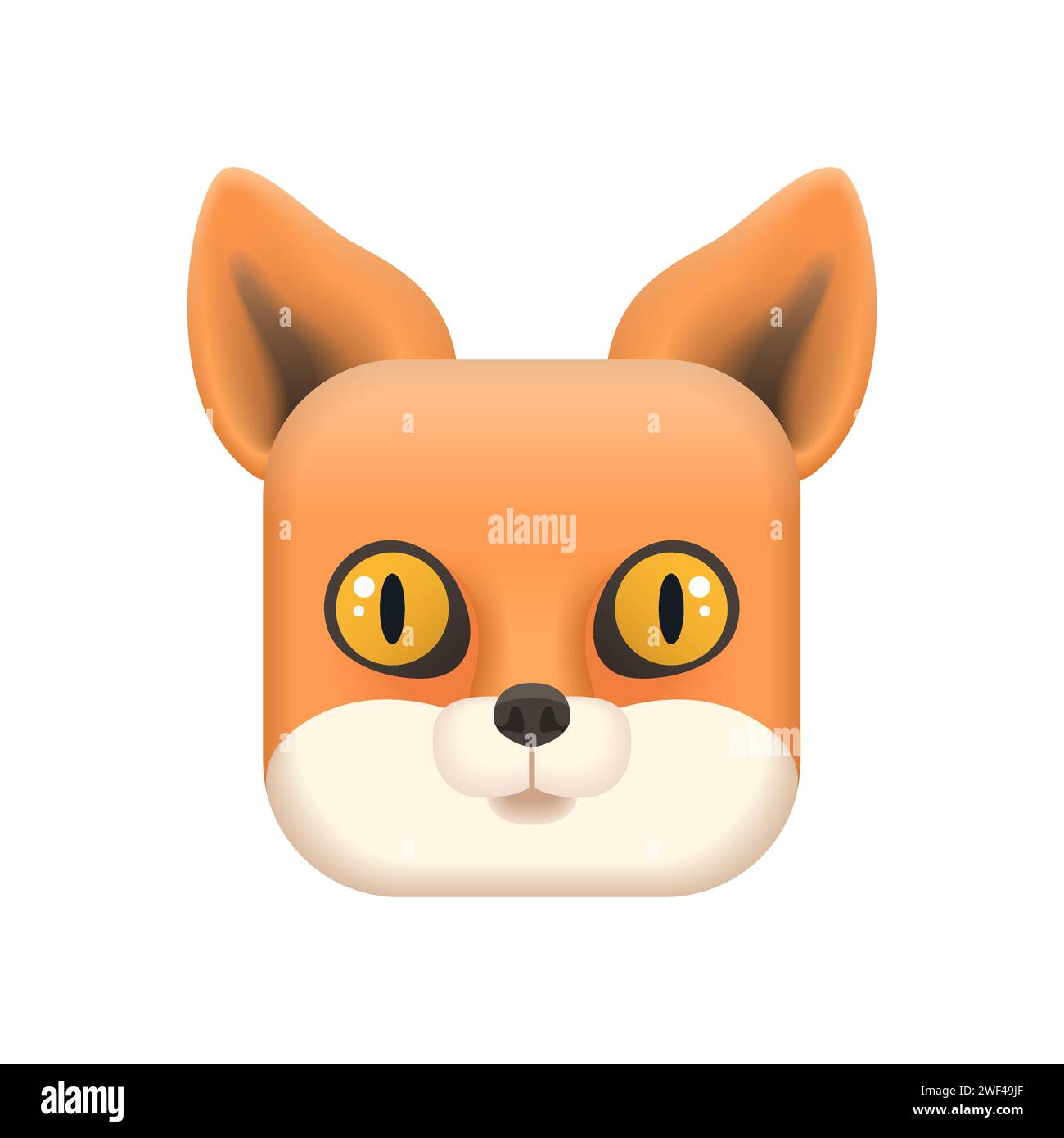 Fox face illustration hi-res stock photography and images - Alamy