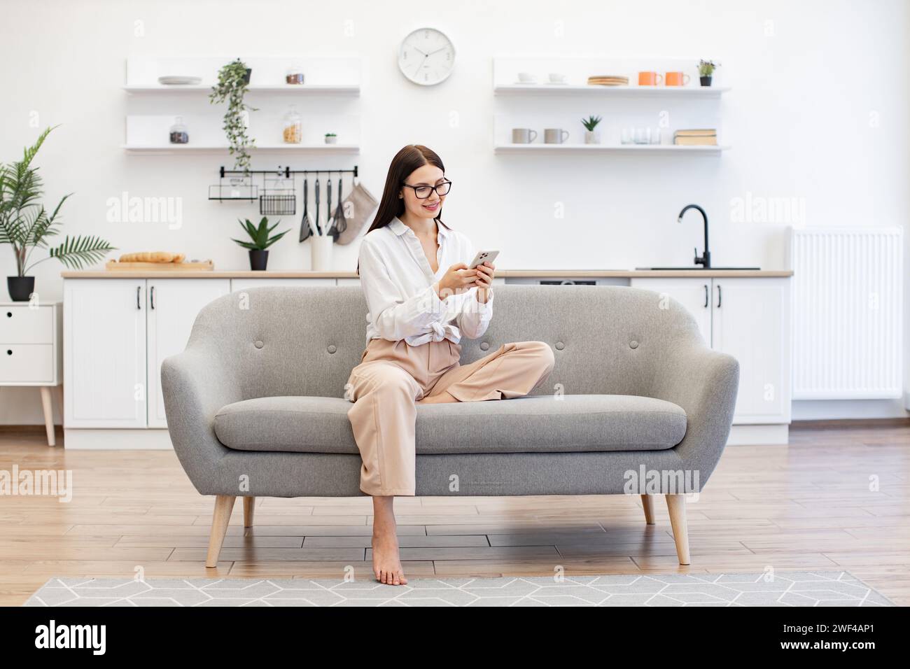 Comfortable student working remotely from hi-res stock photography and ...