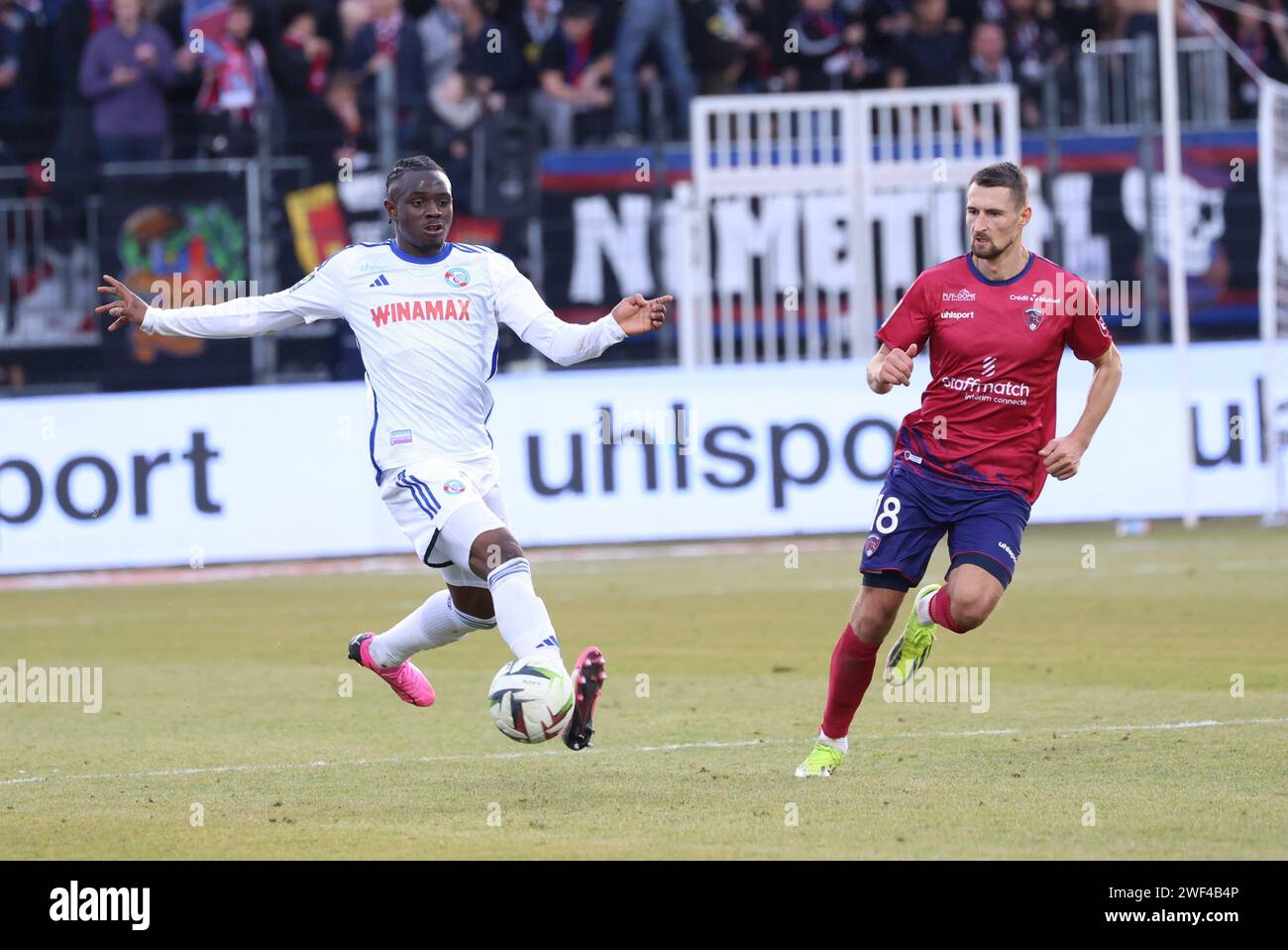 Thierry LARRET/MAXPPP. Football. Ligue 1 Uber Eats. Clermont Foot 63 vs ...