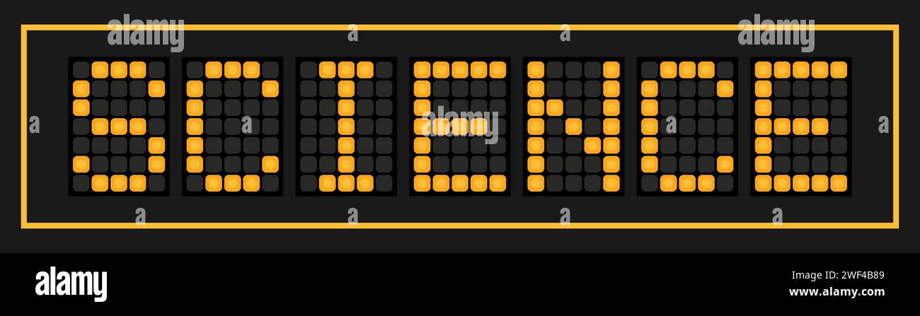 Orange color led banner in word science on black background Stock ...