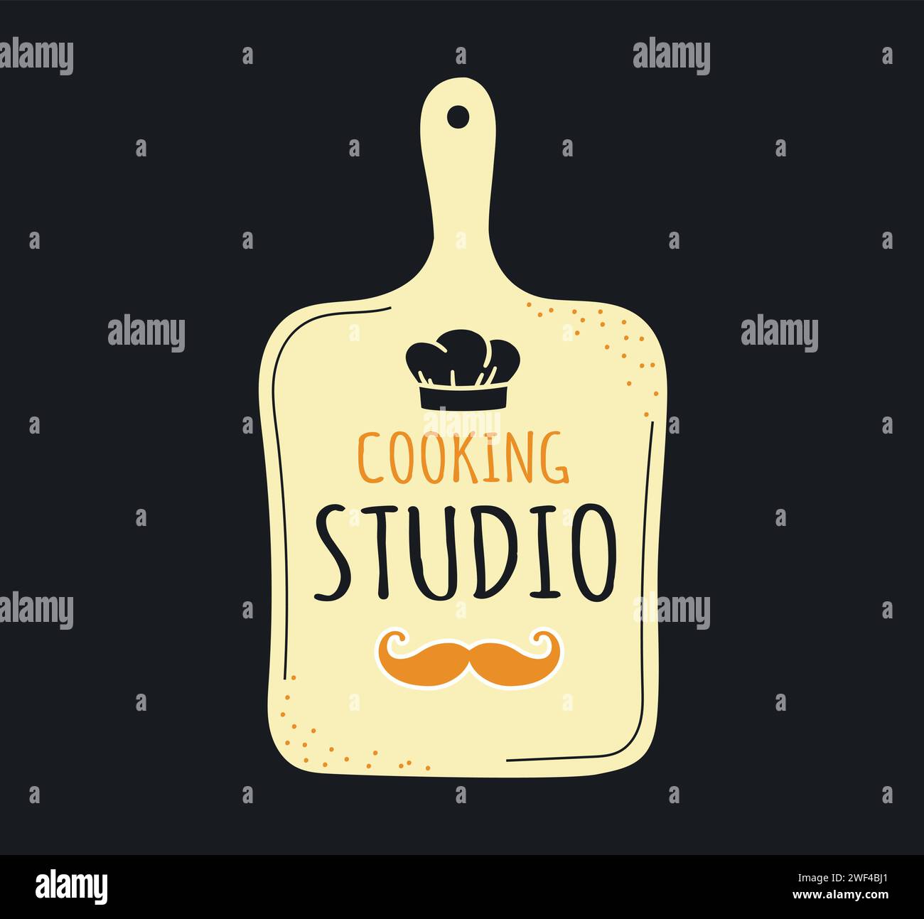 Cooking studio. Cook logo. Restaurant kitchen chef emblem, bakery and ...