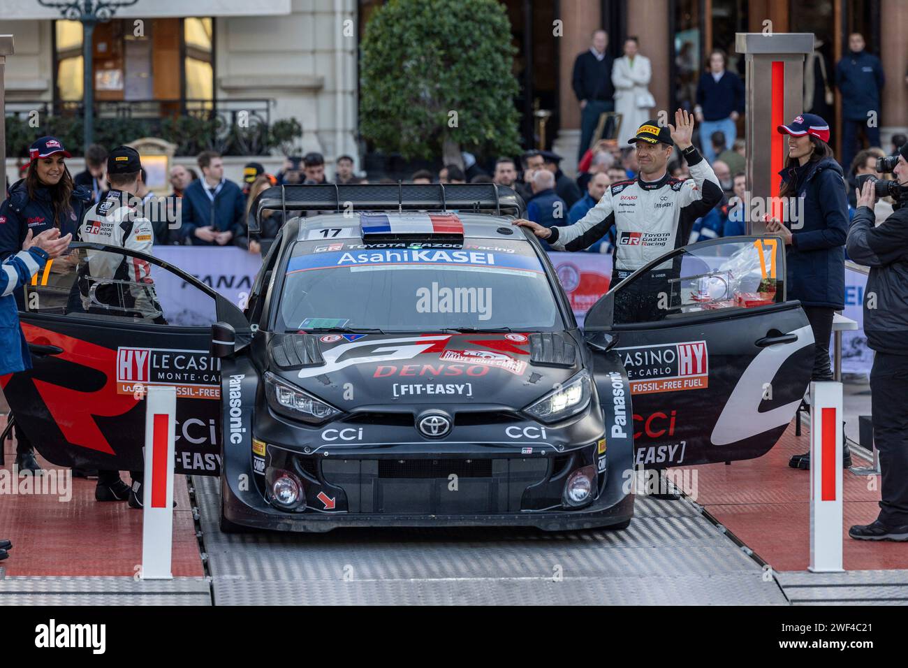 Gap, France. 28th Jan, 2024. OGIER Sebastien, Toyota GR Yaris Rally1 ...