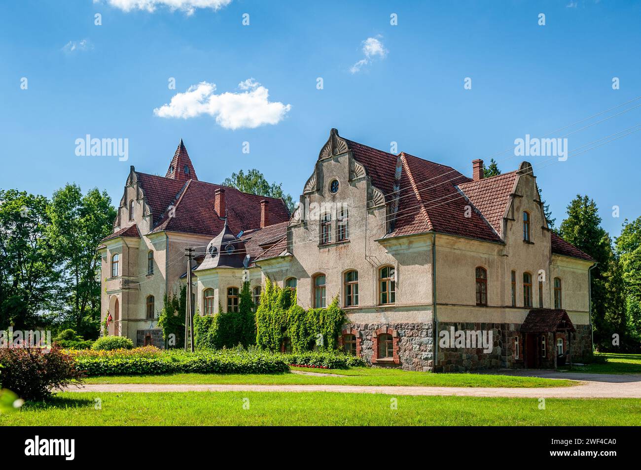 Meru Manor and Smiltene District Museum built in trends of romantic ...