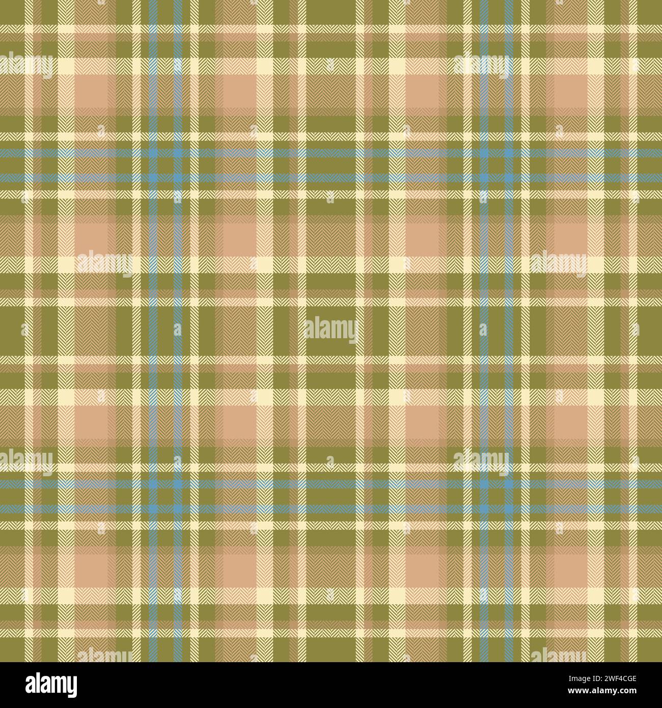Plaid seamless pattern. Check fabric texture. Vector textile print ...