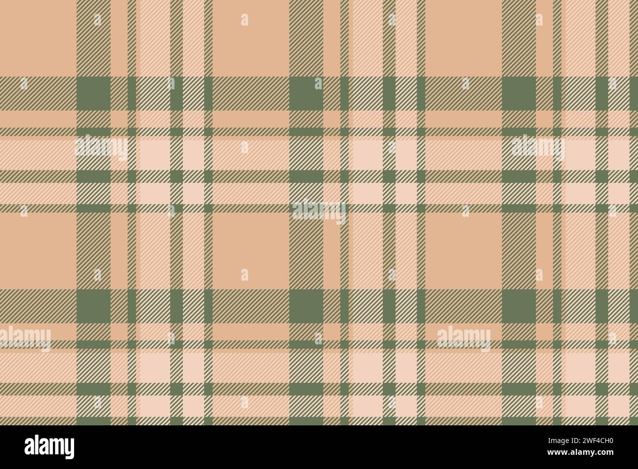 Plaid background, check seamless pattern in beige. Vector fabric ...
