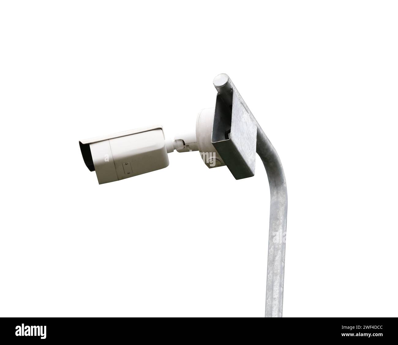 White CCTV Camera isolated on white background and have clipping paths ...
