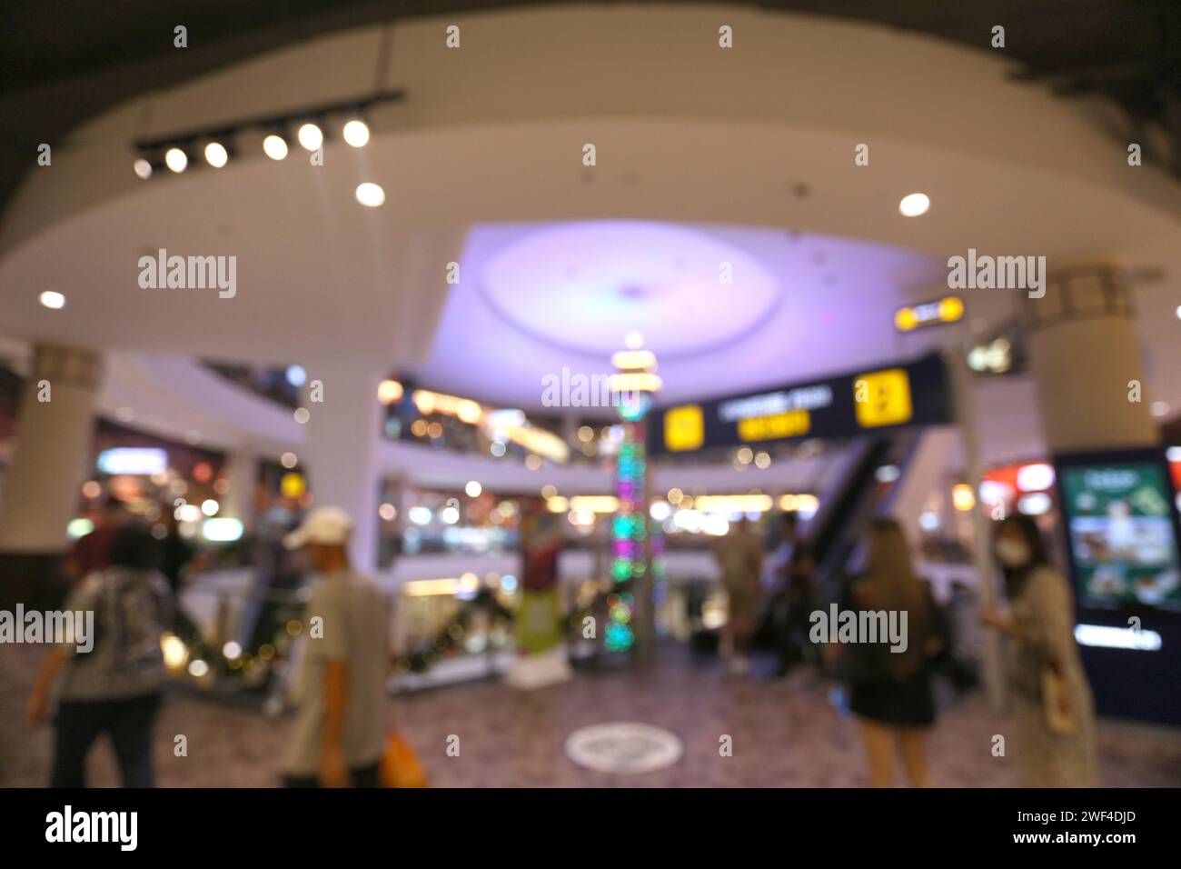 Abstract blur interior background or defocused shopping mall of ...