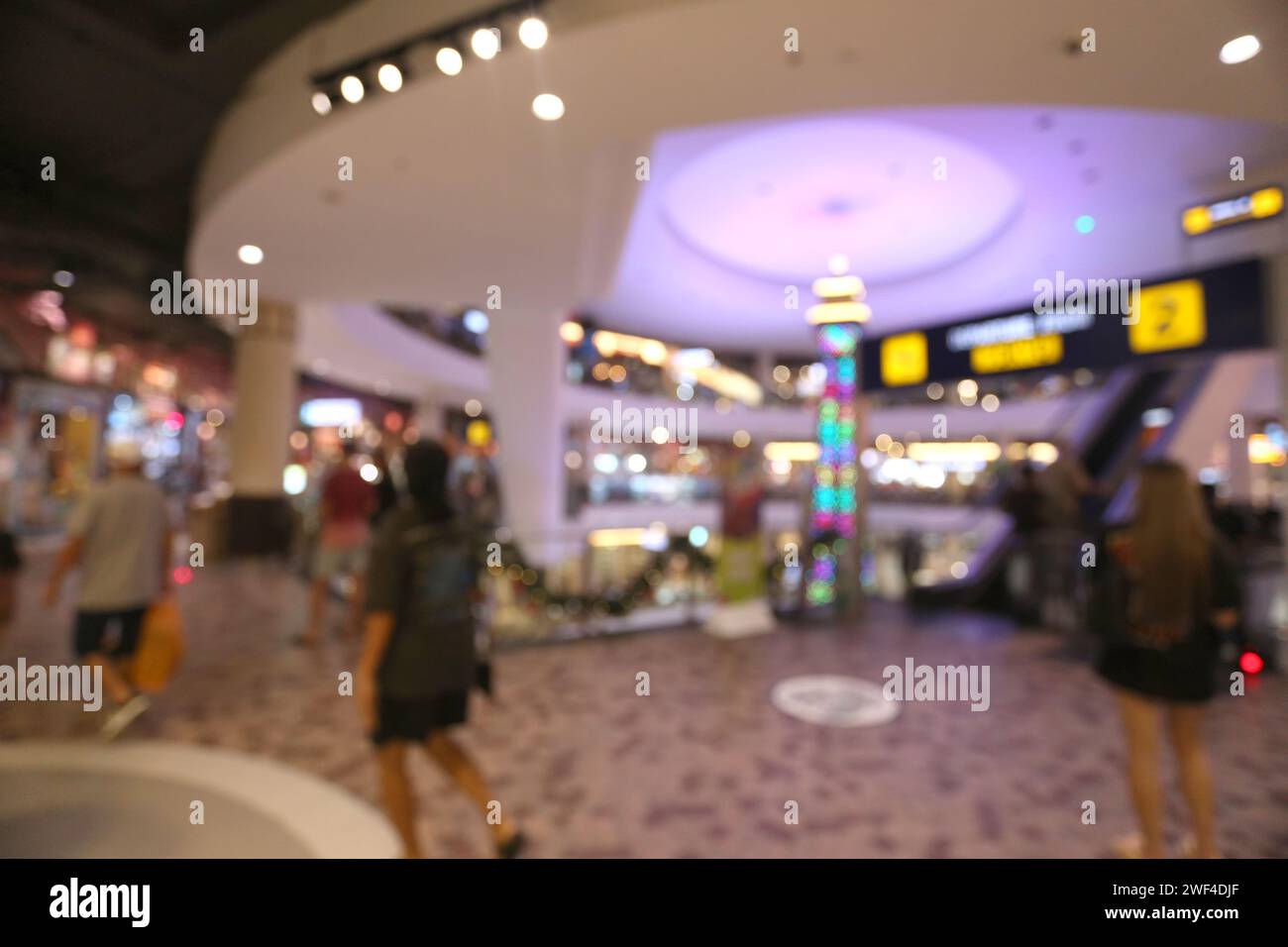 Abstract blur interior background or defocused shopping mall of ...