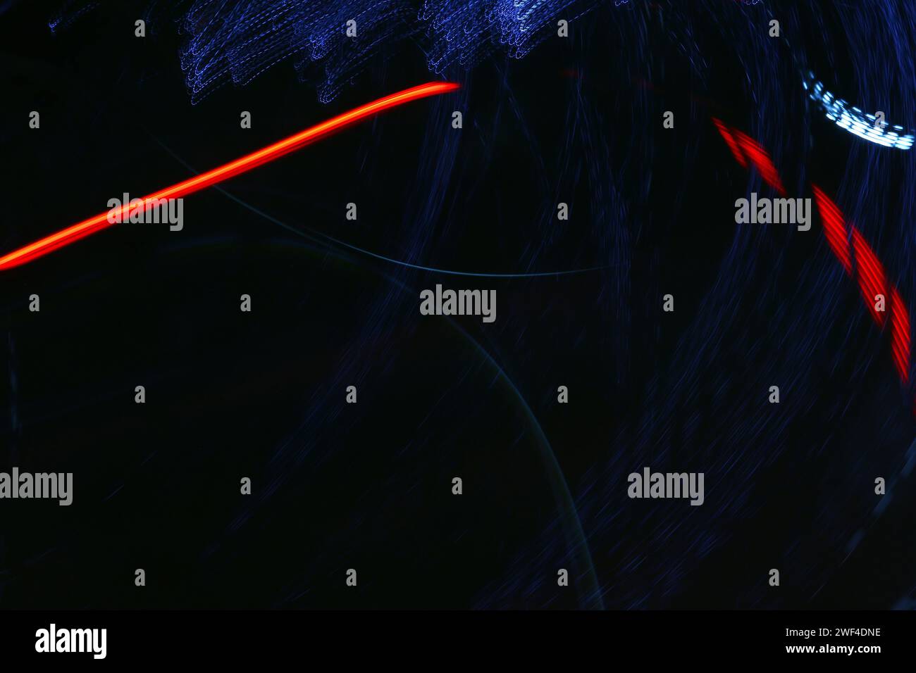 Black and red line shots using slow shutter speed techniques to create ...