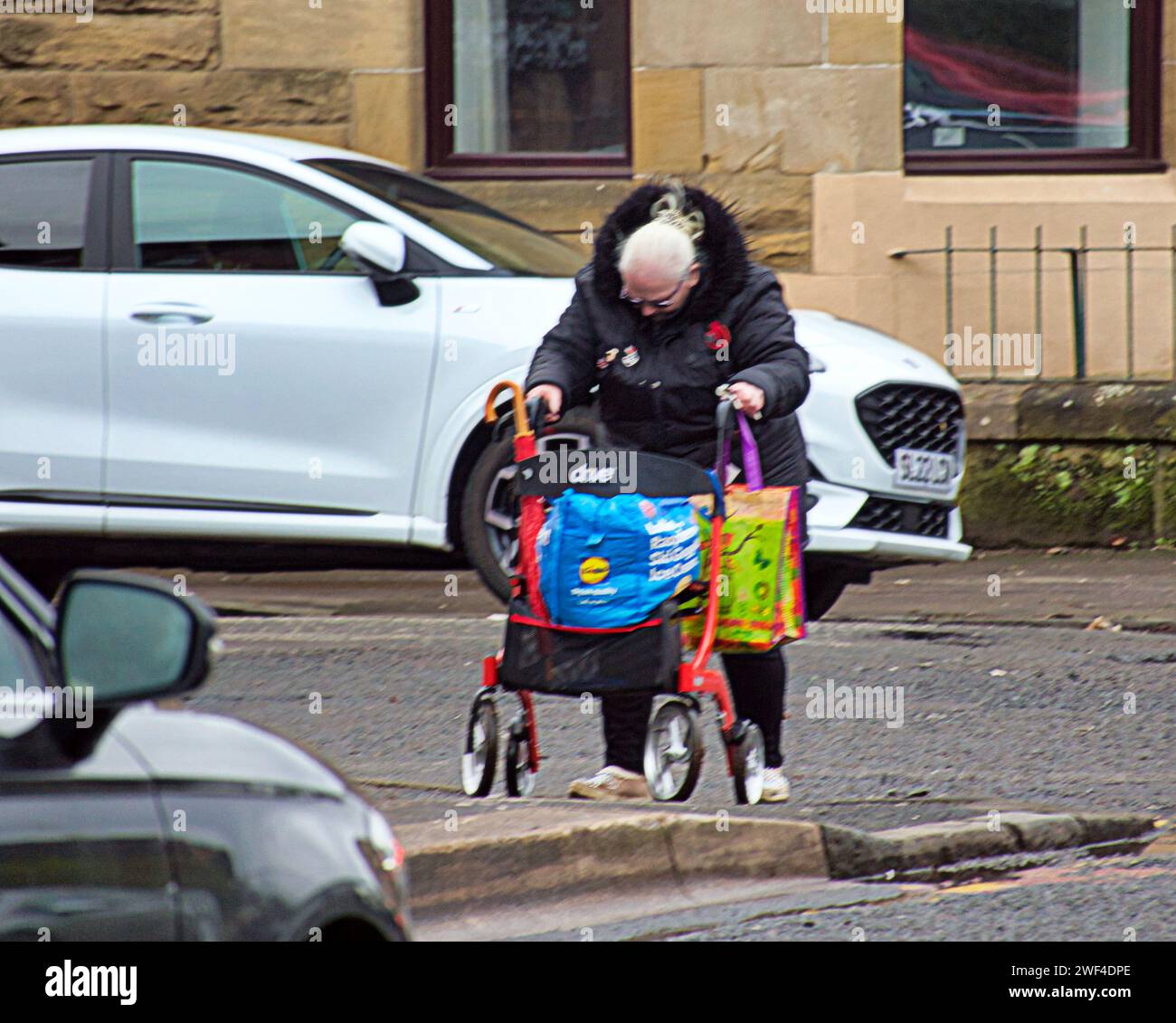 Glasgow, Scotland, UK. 23rd January, 2024. UK Weather: Miserable day ...