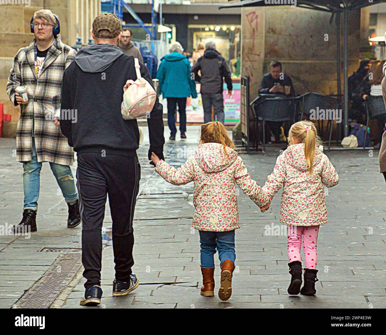 Glasgow, Scotland, UK. 23rd January, 2024. UK Weather: Miserable day ...