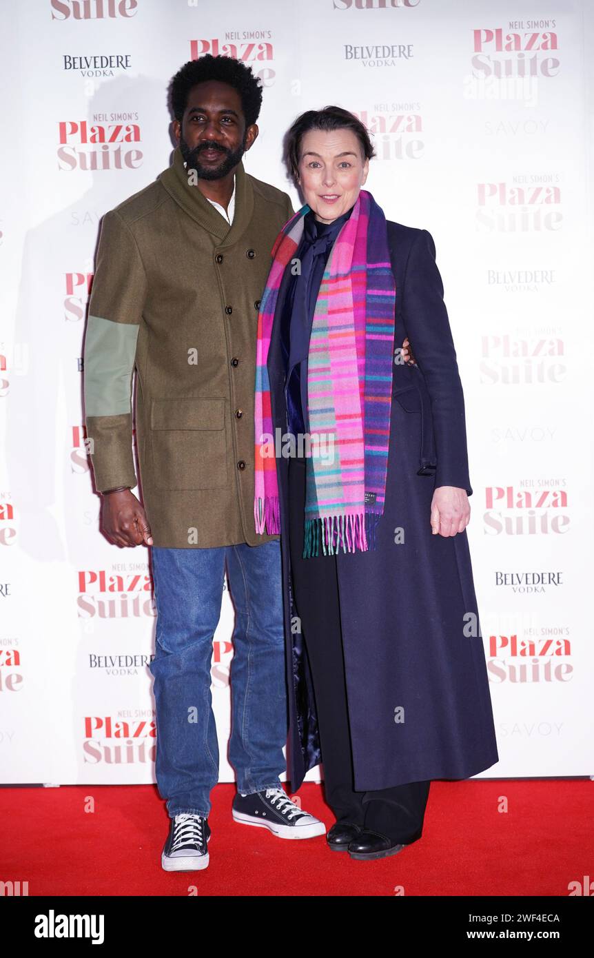 Rhashan Stone and Olivia Williams attend a gala performance of Plaza ...