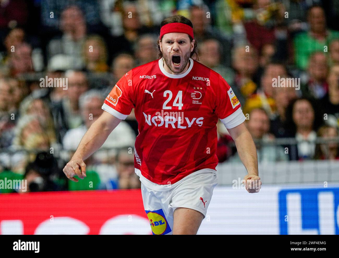 Denmark's Mikkel Hansen reacts during the Handball European ...