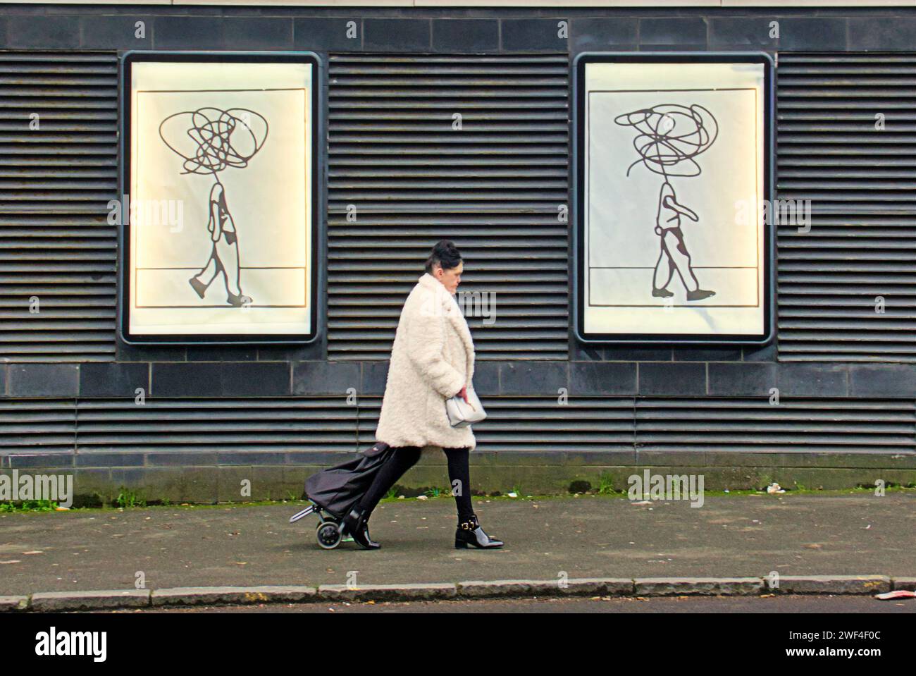 Glasgow, Scotland, UK. 23rd January, 2024. UK Weather: Miserable day ...