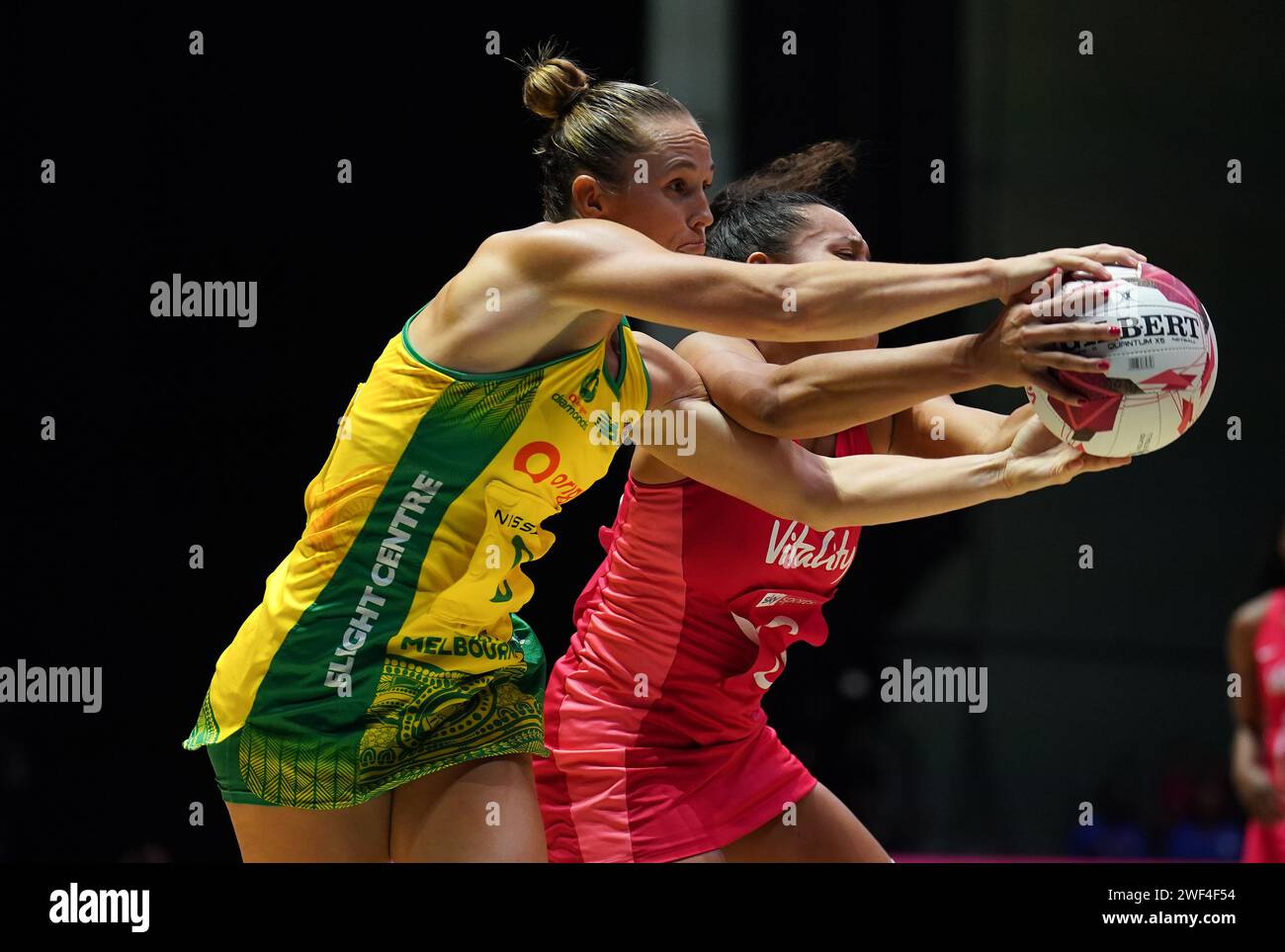 England's Imogen Allison (right) and Australia's Paige Hadley during ...