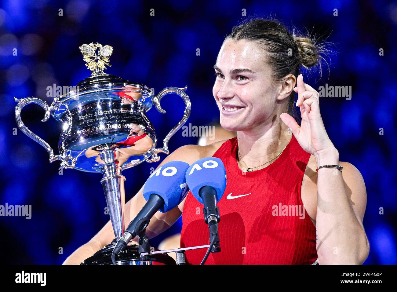 Aryna sabalenka australian open trophy hi-res stock photography and images - Alamy