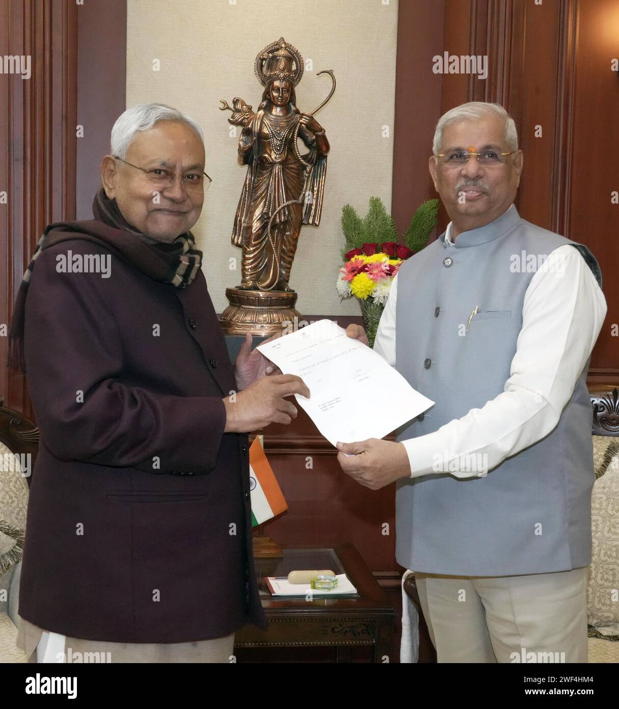 Patna, India. 28th Jan, 2024. PATNA, INDIA - JANUARY 28: Bihar Governor ...
