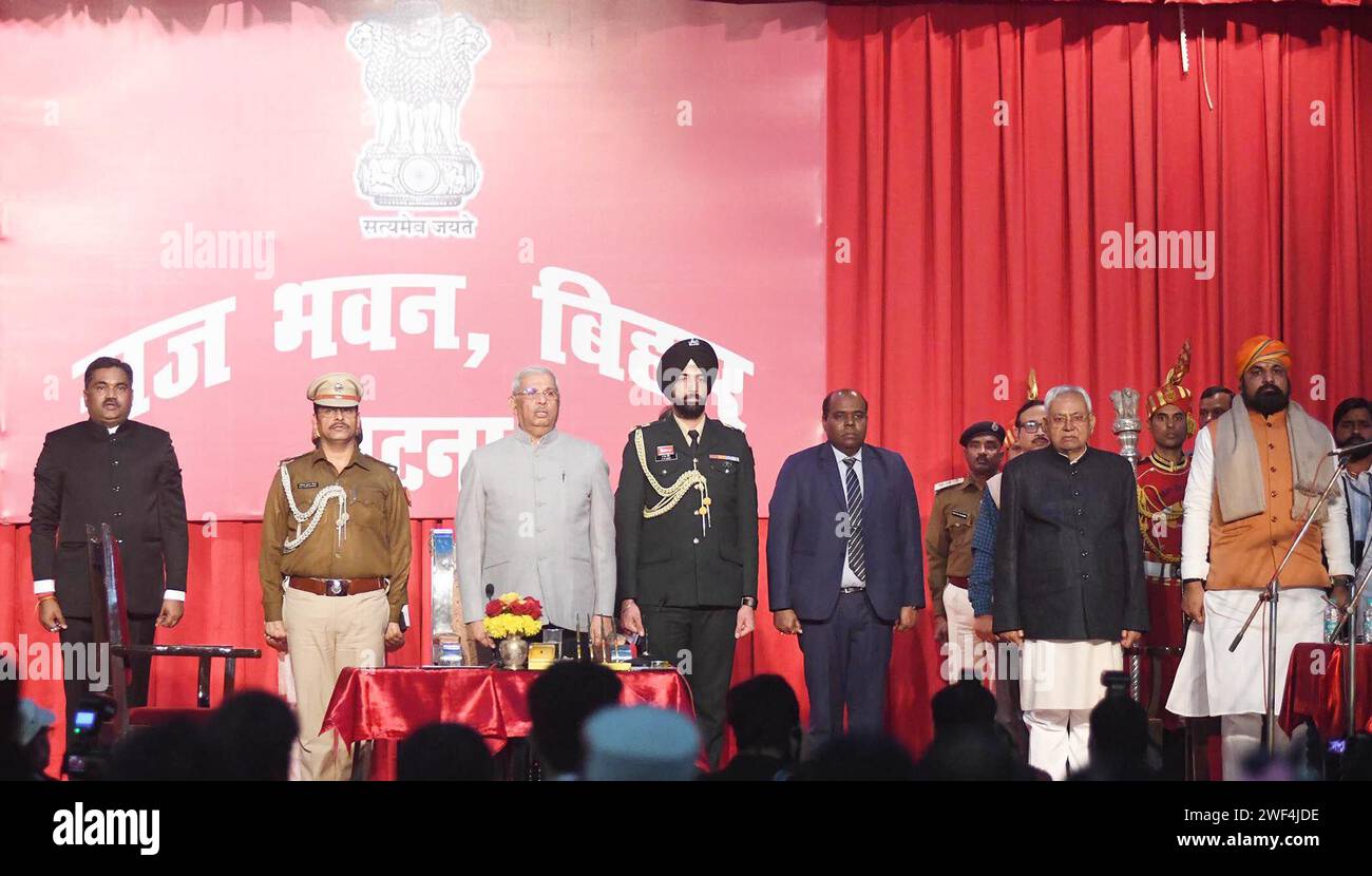 Patna, India. 28th Jan, 2024. PATNA, INDIA - JANUARY 28: Bihar Governor ...