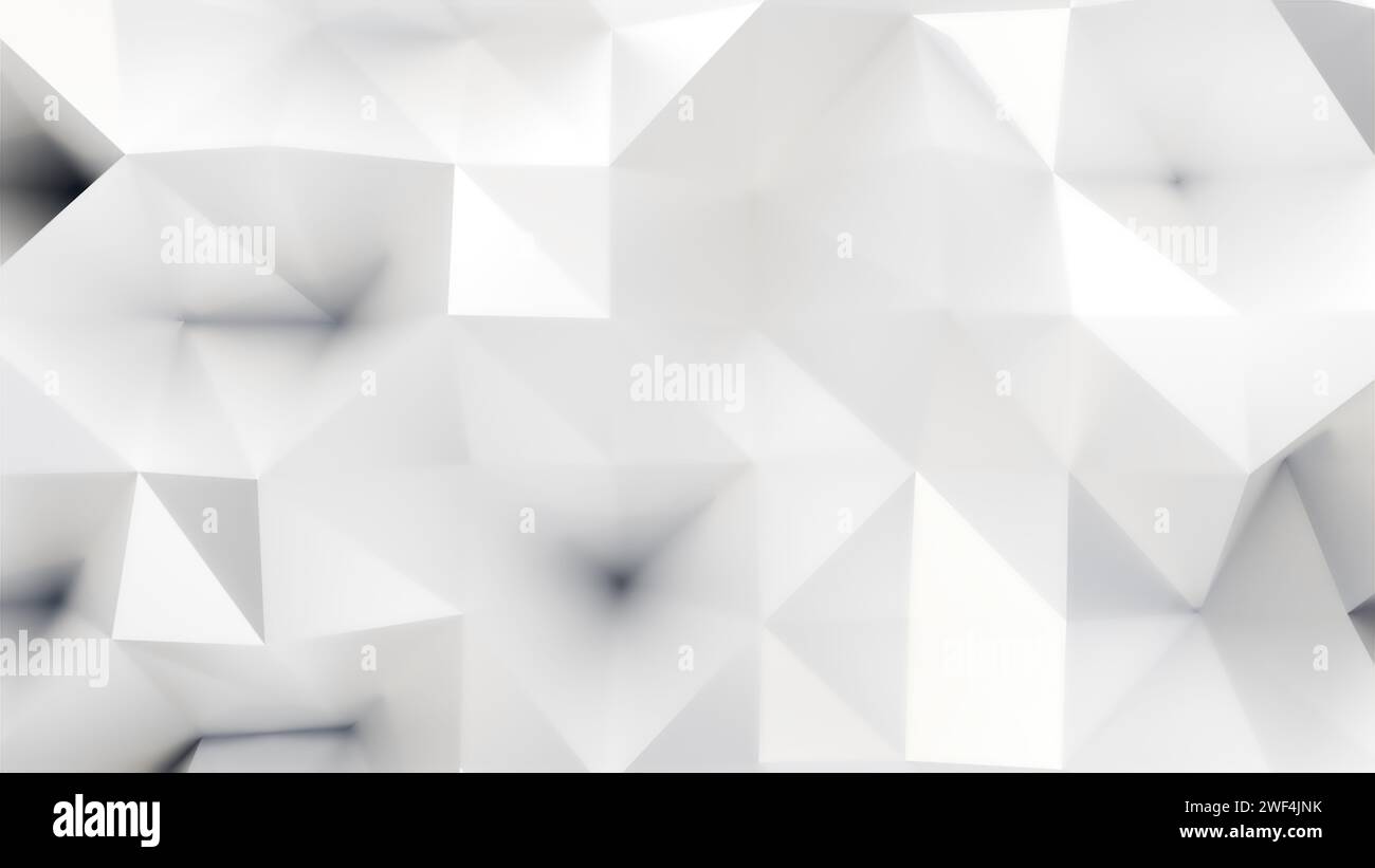 Abstract white triangles. Computer generated 3d render Stock Photo - Alamy